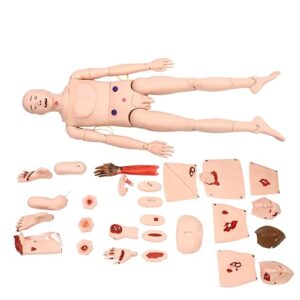 preasion manikin training 24 wound modulestrauma manikin care multi functional anatomical human model advanced training manikin model demonstration manikin for men and women life-size nursing model