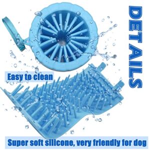 Dog Paw Cleaner-Paw Washer,2 in 1 Paw Cleaner for Dogs with Towel，Suitable for Dogs and Cats (M, Blue)