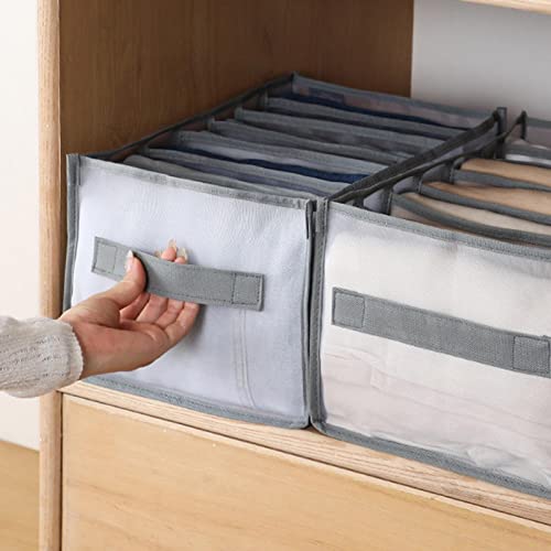 KIKILIE 6 Pack Closet Organizers for Clothing,Foldable Wardrobe Clothes Organizer Underwear Drawer Dividers for Folded Clothes