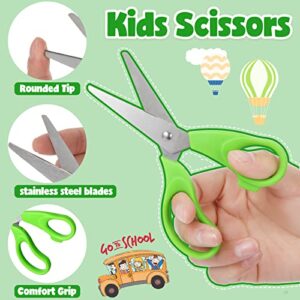 90 Pack Kids Scissors Bulk 5.5 Inch Student Scissors Children Safety Scissors Rounded Tip Child Scissors with Comfort Grip for School and Classrooms Supplies Essentials