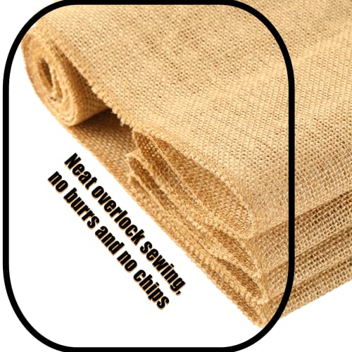 KENNUOCAT Burlap Table Runners for Rustic Charm - 2 Pack 30x275cm, Natural Jute Fabric Rolls for Weddings, Home Decor & Events - Elevate Your DIY Crafts- Perfect for Any Creative Project