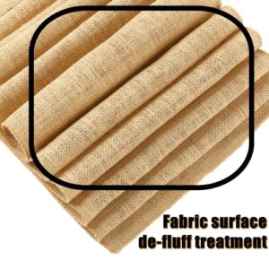 KENNUOCAT Burlap Table Runners for Rustic Charm - 2 Pack 30x275cm, Natural Jute Fabric Rolls for Weddings, Home Decor & Events - Elevate Your DIY Crafts- Perfect for Any Creative Project