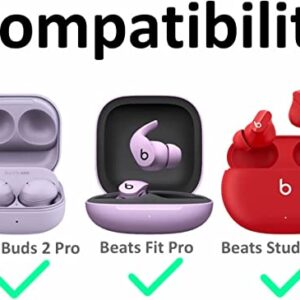 A-Focus Galaxy Buds 2 Pro Ear Tips【Double Flange & Memory Foam Tips】, L/M/S Replacement Noise Canceling Earbuds Wings Compatible with Beats Studio Buds/Fit Pro, 214523 [6 Pairs] Black