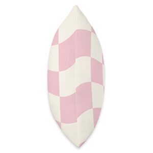 Danish Pastel Aesthetic Clothes Danish Pastel Aesthetic Pink Checkered Throw Pillow, 16x16, Multicolor