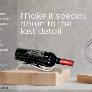 Minimalist Bottle Holder. Handcrafted, Stylish, Made of Recycled Aluminum.