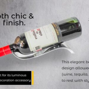 Minimalist Bottle Holder. Handcrafted, Stylish, Made of Recycled Aluminum.