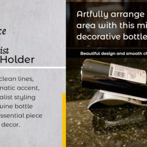 Minimalist Bottle Holder. Handcrafted, Stylish, Made of Recycled Aluminum.