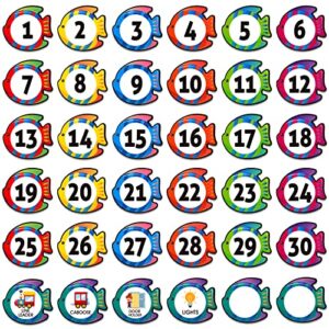 whatsign 36pcs number spot markers stickers line up spots for classroom floor number stickers classroom line up spot dots floor decals for back to school kindergarten preschool elementary classroom