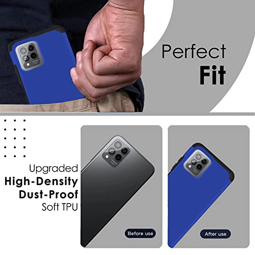 HRWireless Compatible for Revvl 6X Pro 5G, Revvl 6 Pro 5G Phone Case (Pro Version Quad Camera) Ultimate [Shockproof] Heavy Duty (Magnetic Mount Friendly) Premium Dual-Layer Cover for Protection