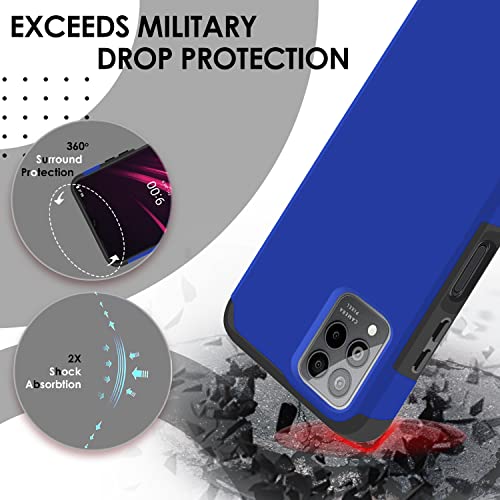 HRWireless Compatible for Revvl 6X Pro 5G, Revvl 6 Pro 5G Phone Case (Pro Version Quad Camera) Ultimate [Shockproof] Heavy Duty (Magnetic Mount Friendly) Premium Dual-Layer Cover for Protection