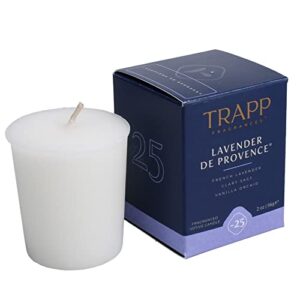 Trapp Signature Home Collection Coastal Sunrise Set 2oz Votive Scented Candle, Set of 4, Includes - No. 72 Amalfi Citron, No. 73 Vetiver Seagrass, No. 25 Lavender de Provence, and No. 20 Water