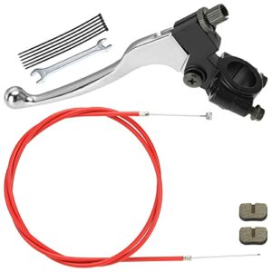 yoxufa 7/8" 22mm left brake clutch handle lever 155cm cable with brake pads for coleman ct100u cc100x baja doodle bug db30 98cc 100cc 3hp motovox mbx10 mbx11 monster moto powersport mini bike parts