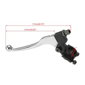 YOXUFA 7/8" 22mm Left Brake Clutch Handle Lever 155cm Cable with Brake Pads for Coleman CT100U CC100X Baja Doodle Bug DB30 98cc 100cc 3hp Motovox MBX10 MBX11 Monster Moto Powersport Mini Bike Parts