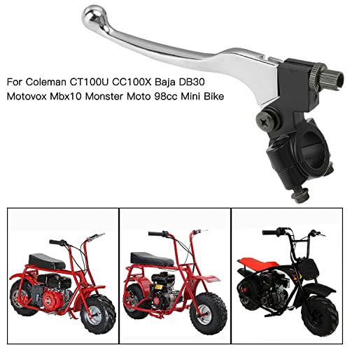 YOXUFA 7/8" 22mm Left Brake Clutch Handle Lever 155cm Cable with Brake Pads for Coleman CT100U CC100X Baja Doodle Bug DB30 98cc 100cc 3hp Motovox MBX10 MBX11 Monster Moto Powersport Mini Bike Parts