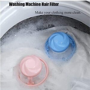 New Washing Machine Hair Filter Cleaning Mesh Bag Home Floating Catcher Pouch Laundry Lint Mesh Bag Cozy Bed Hurricane (Blue)