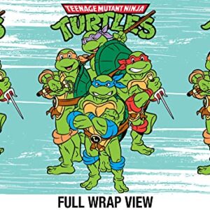 Teenage Mutant Ninja Turtles TMNT OFFICIAL Turtle Group 18 oz Insulated Water Bottle, Leak Resistant, Vacuum Insulated Stainless Steel with 2-in-1 Loop Cap