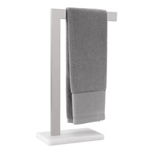 kes towel rack countertop, hand towel holder for bathroom with marble base l-shape sus 304 stainless steel brushed finish, bth220l19w12-2