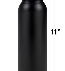 Garfield OFFICIAL Garfield Big Head 24 oz Insulated Canteen Water Bottle, Leak Resistant, Vacuum Insulated Stainless Steel with Loop Cap, Black