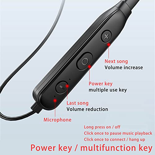 ZZKHGo Halter Neck Wireless Bluetooth Headphones - Multi-Function Sports Earbuds in-Ear 5.0 Unisex IPX5 Earphone for Sports Gifts