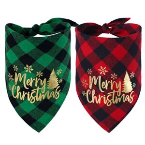 anemaux christmas dog bandanas 2 pack, birthday girl dog bandana holiday, boy wedding dogs bandanas for pet scarf 4th of july, independence day