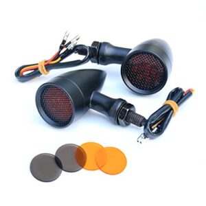 wtzmoto led turn signals for motorcycle - powersport turn signals compatible with harley street glide softail road glide sportster, honda gl1800 vt600c vt750c2b, kawasaki en500, suzuki m109r