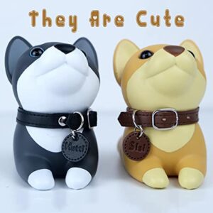 Cute Cell Phone Holder Stand for Desk, Meroqeel iPhone Mount for Office Tablet Accessories Gifts, Cool Desktop Decor Gadgets to Support Your Cellphone for Men Women Boys Girls - Kawaii Dog Shiba Inu