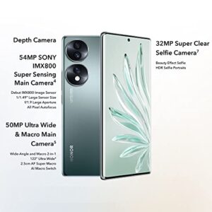 Honor 70 Dual-SIM 128GB ROM + 8GB RAM (GSM | CDMA) Factory Unlocked 5G Smartphone (Emerald Green) - International Version