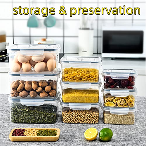 CoopBenPT Fruit vegetable food storage containers for fridge, 3 pack airtight locking lids 100% leak proof refrigerator organizer bins, bpa-free draining fresh box keep vegetables and fruits