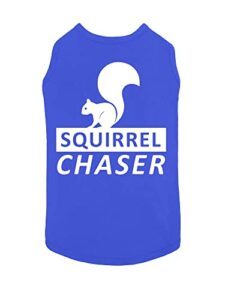 funny dog t shirt squirrel chaser fun pet dog accessories summer dog clothes |