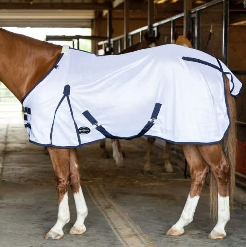 Tack Shack of Ocala- Reinsman Circle Y Breathable Mesh Fly Sheet, Fly Sheet for Horses, Mesh Fly Sheet, Fly Sheet, Breathable Comfy Fly Sheet (75)