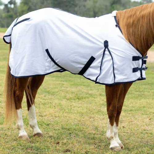 Tack Shack of Ocala- Reinsman Circle Y Breathable Mesh Fly Sheet, Fly Sheet for Horses, Mesh Fly Sheet, Fly Sheet, Breathable Comfy Fly Sheet (75)