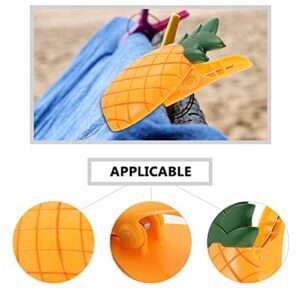 Cabilock 1Pcs Cute Beach Beach Chair Towel Clip Beach Chair Clips for Towel Windproof Beach Towel Holder Towel Clips, Pineapple