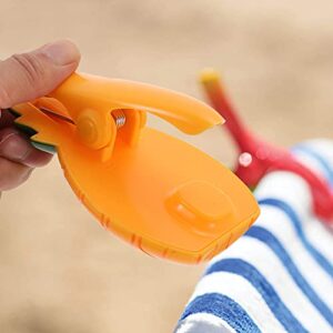 Cabilock 1Pcs Cute Beach Beach Chair Towel Clip Beach Chair Clips for Towel Windproof Beach Towel Holder Towel Clips, Pineapple