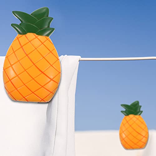 Cabilock 1Pcs Cute Beach Beach Chair Towel Clip Beach Chair Clips for Towel Windproof Beach Towel Holder Towel Clips, Pineapple