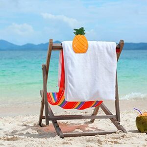 Cabilock 1Pcs Cute Beach Beach Chair Towel Clip Beach Chair Clips for Towel Windproof Beach Towel Holder Towel Clips, Pineapple