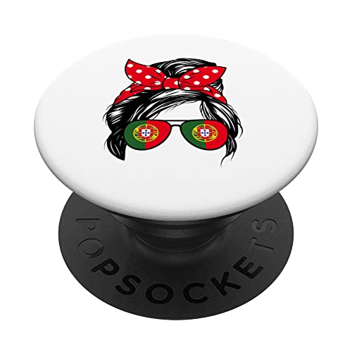 Portuguese Mom, American Grown Portuguese Roots, Portugal PopSockets Swappable PopGrip