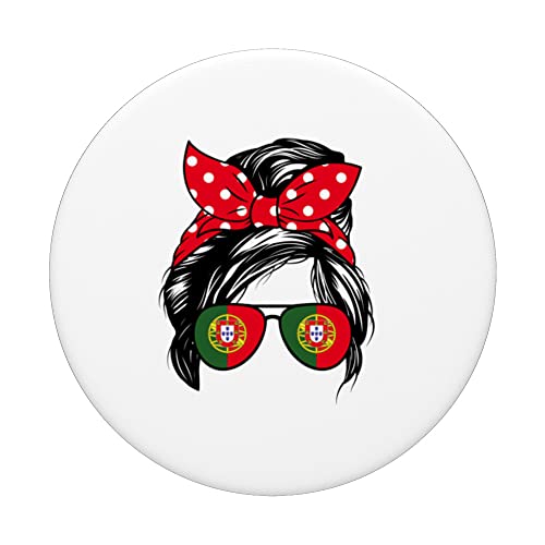 Portuguese Mom, American Grown Portuguese Roots, Portugal PopSockets Swappable PopGrip