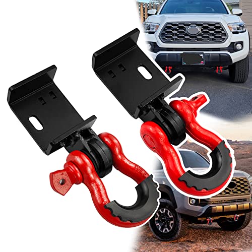 VIAGL Front Demon Tow Hook Bracket with 3/4" Shackle Fit for Toyota Tacoma 2009-2023