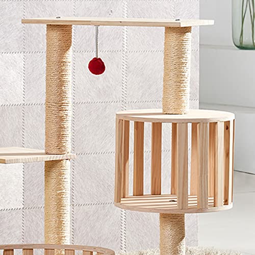 15 Inch Cat Scratching Posts Jute Rope Replacement Refill Posts Cat Scratching Stump Heightening Parts Refill with M8 Screws for Cat Tree Tower Furniture Refurbishment Indoor or Wall, 4pcs