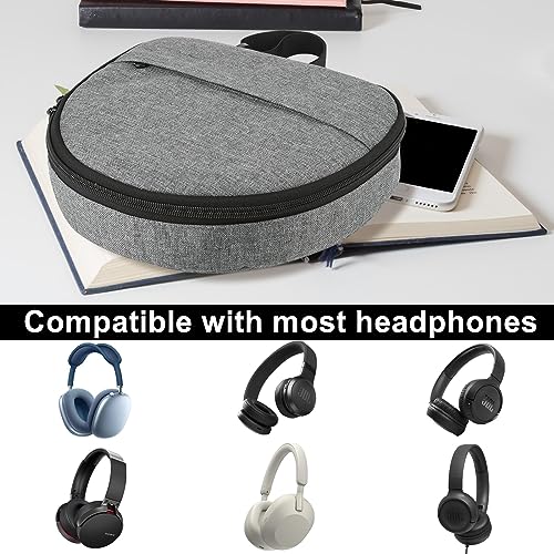 TXEsign Travel Carrying Case Headphone Bag for Apple AirPods Max Headphone, Protective Storage Bag Headphone Pouch Organizer for AirPods Max/Sony WH-1000XM5/Bose QC45/JBL Tune 510BT/Beats Solo3