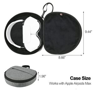 TXEsign Travel Carrying Case Headphone Bag for Apple AirPods Max Headphone, Protective Storage Bag Headphone Pouch Organizer for AirPods Max/Sony WH-1000XM5/Bose QC45/JBL Tune 510BT/Beats Solo3