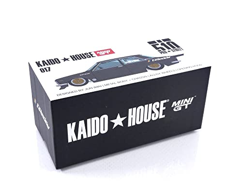 Truescale Miniatures Datsun 510 Pro Street Gun Metal Gray (Designed by Jun Imai) Kaido House Special 1/64 Diecast Model Car by True Scale KHMG017