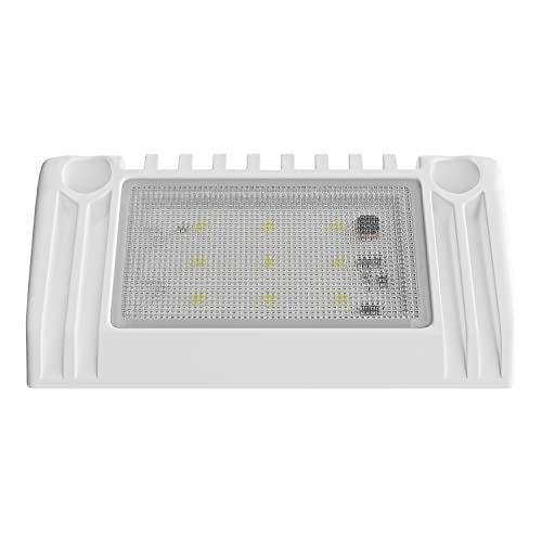 Leisure LED RV Exterior Porch Utility Light - 12v 720 Lumen 5" Lighting Fixture. Replacement Lighting for RVs, Trailers, Campers, 5th Wheels (White)