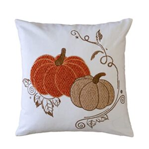 homey cozy harvest thanksgiving throw pillow pumpkin, 20"x20", spice