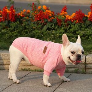 Pet Dog Sweater for Small Medium Dogs Boy Girl Puppy Warm Clothes Winter Pink M