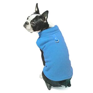 Dog Fleece Vest Jacket Pet Dogs Clothes Warm for Small Medium Large Dogs Blue XL