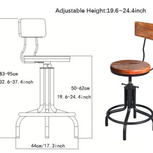 FUBIRUO 3 Piece Pub Dining Set, Modern Round bar Table and Stools for 2 ，Kitchen Counter Height Wood Top Bistro Pub Table Easy Assemble for Dining Room, Kitchen, Living Room