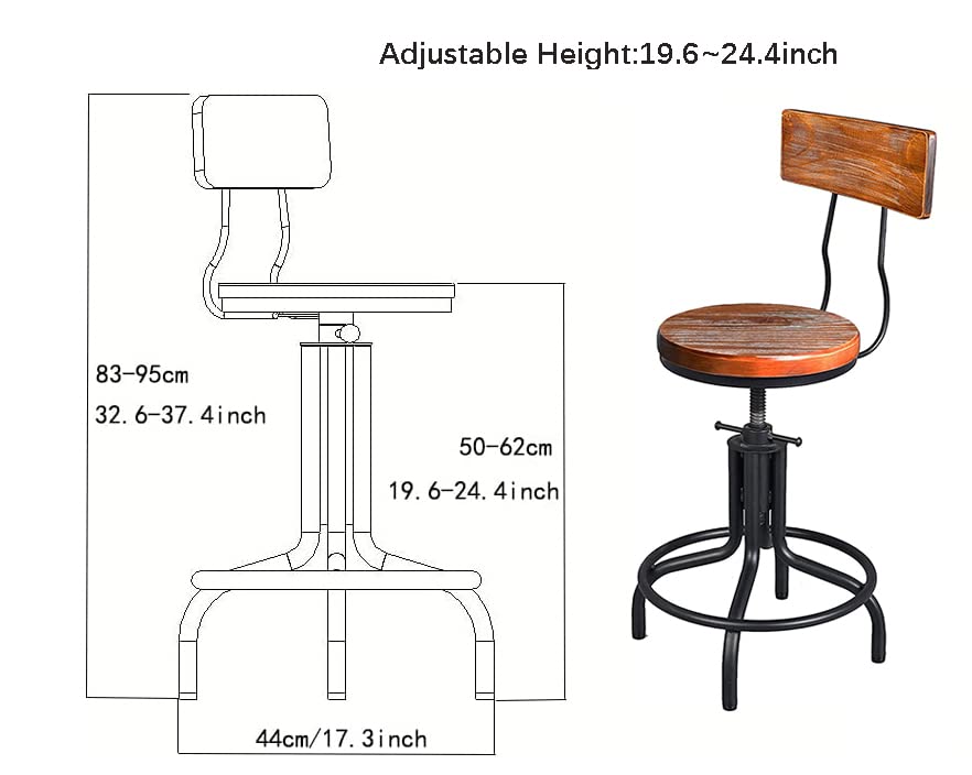 FUBIRUO 3 Piece Pub Dining Set, Modern Round bar Table and Stools for 2 ，Kitchen Counter Height Wood Top Bistro Pub Table Easy Assemble for Dining Room, Kitchen, Living Room