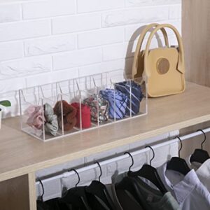 Belt Organizer, Acrylic Belt Case Storage Holder and DisplayBelt Organizer, Acrylic Belt Case Storage Holder and Display, 6 Compartments Display Case for The Closet