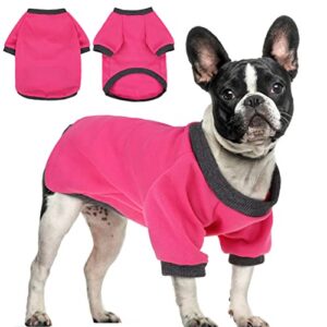 idomik dog hoodie fleece puppy clothes warm sweater, kitten pet sweatshirt doggie soft winter pullover coat apparel, christmas outfit dog costume hooded clothes coat winter sweater for small dogs cats